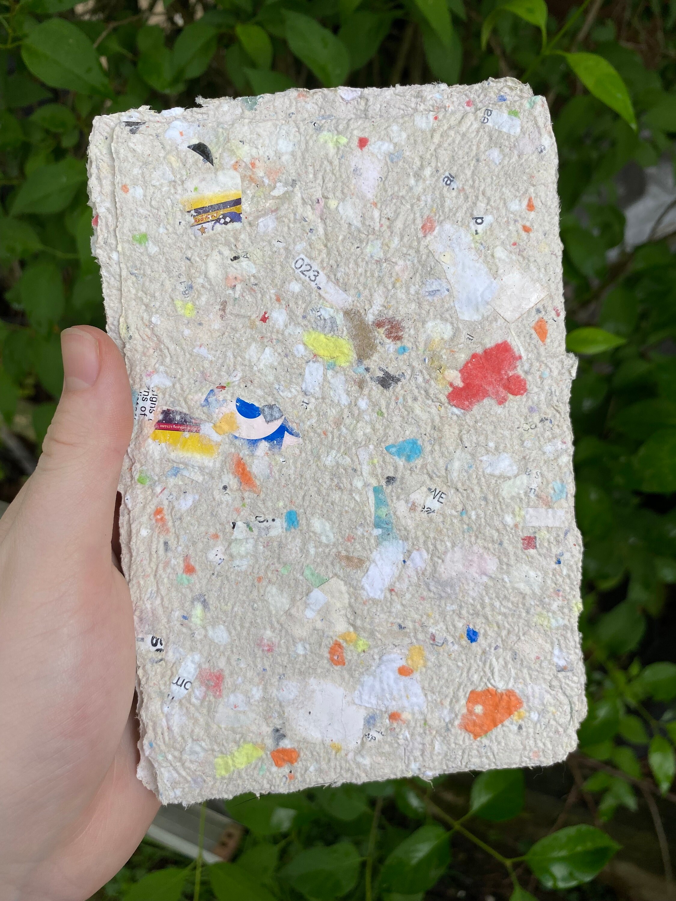 Confetti Homemade Paper (set of 4) - Etsy