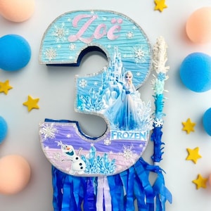 Frozen Pinata Thematic Number Pinata (available Numbers 1-9) Pinata of ...