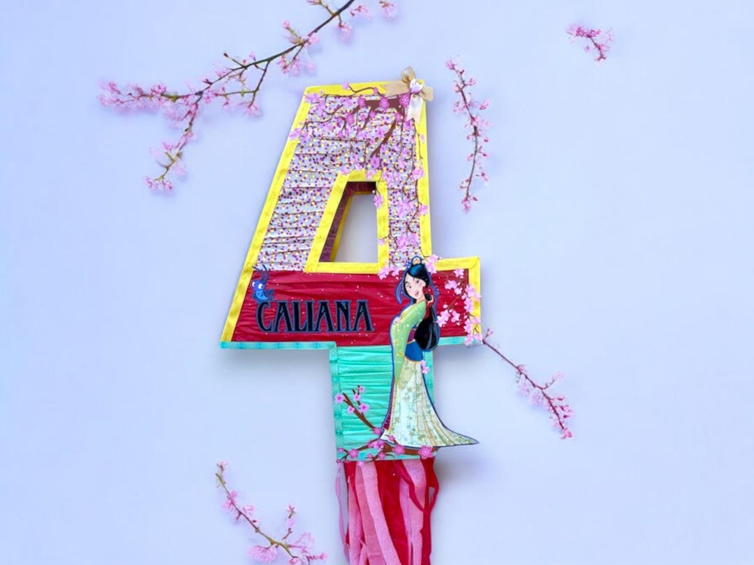 Personalized Mulan Pinata: Number Birthday Party Decoration - Etsy