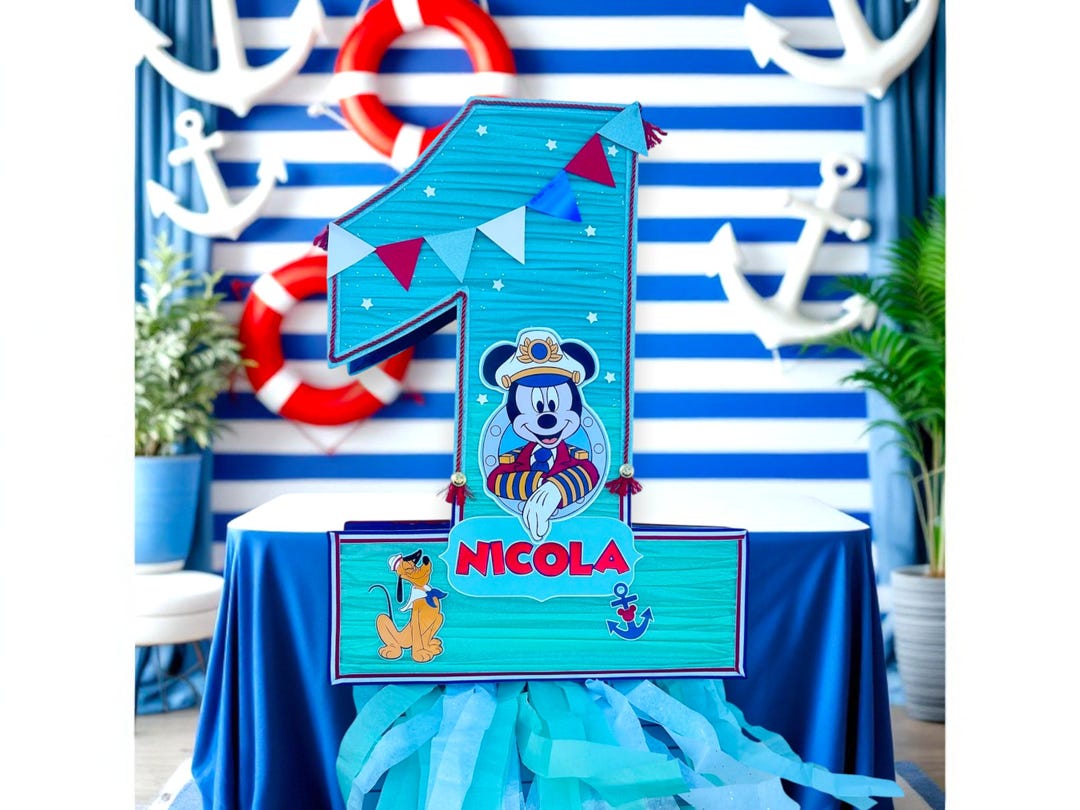 Sailor Mickey Mouse Pinata: Personalized Birthday Party Decor - Etsy