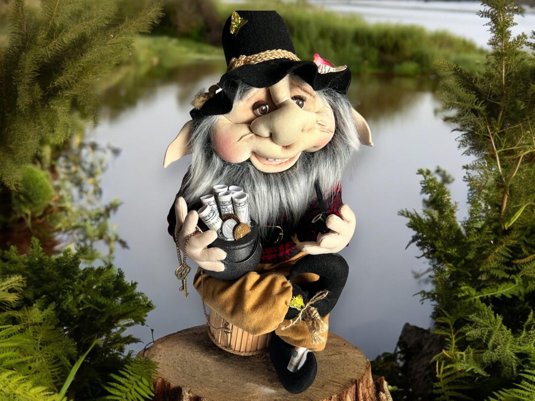 Good Fortune Gnome Good Luck Gnome of Abundance Gnome for Offices ...