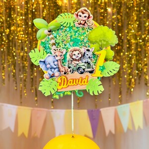 Safari Cake Topper Safari Birthday Theme Cake Topper Safari Expedition ...