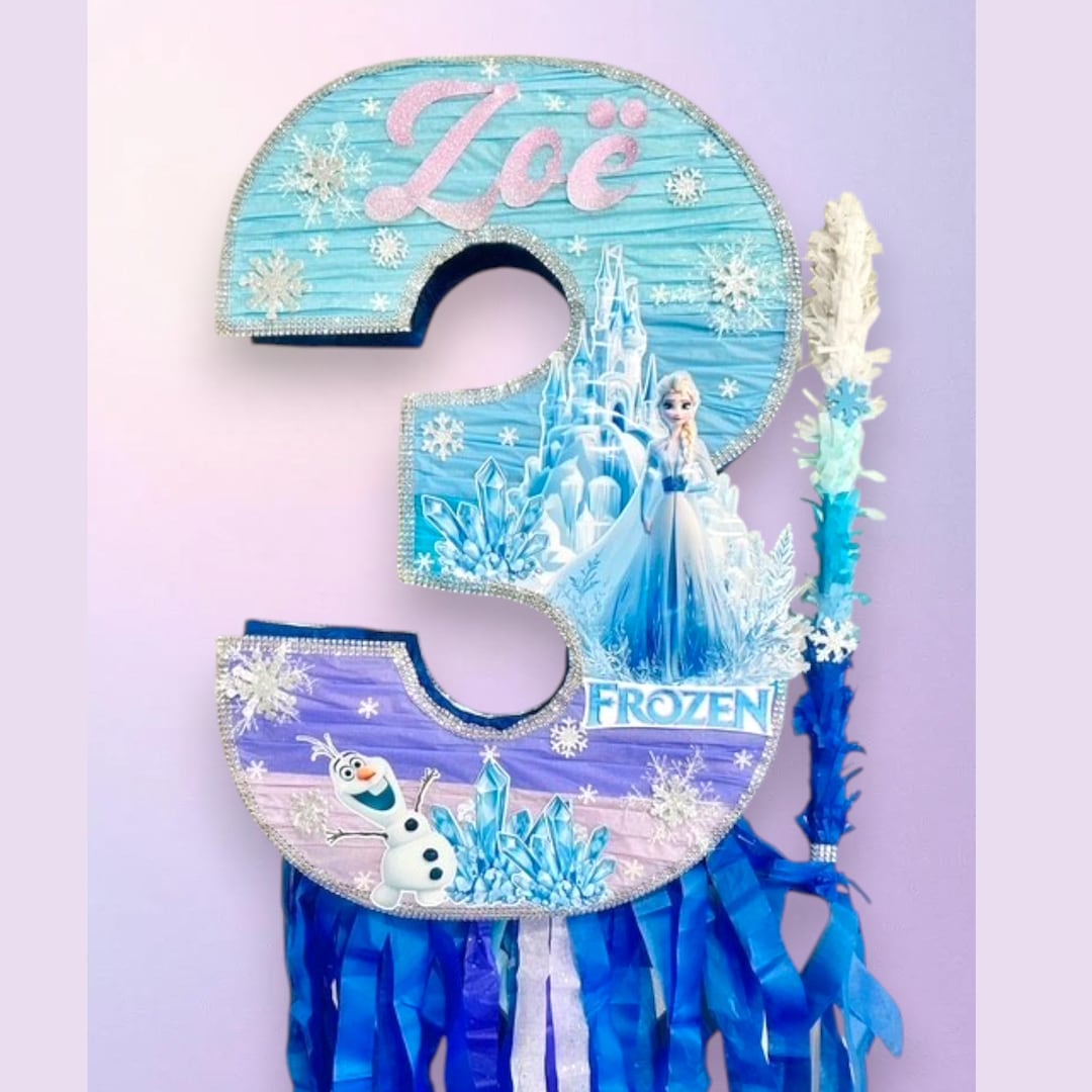 Frozen Pinata Olaf Pinata Anna and Elsa Pinata Pinata With Numbers From ...