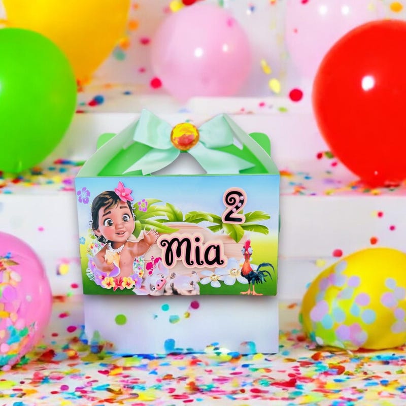 Moana Favor Boxes - Etsy