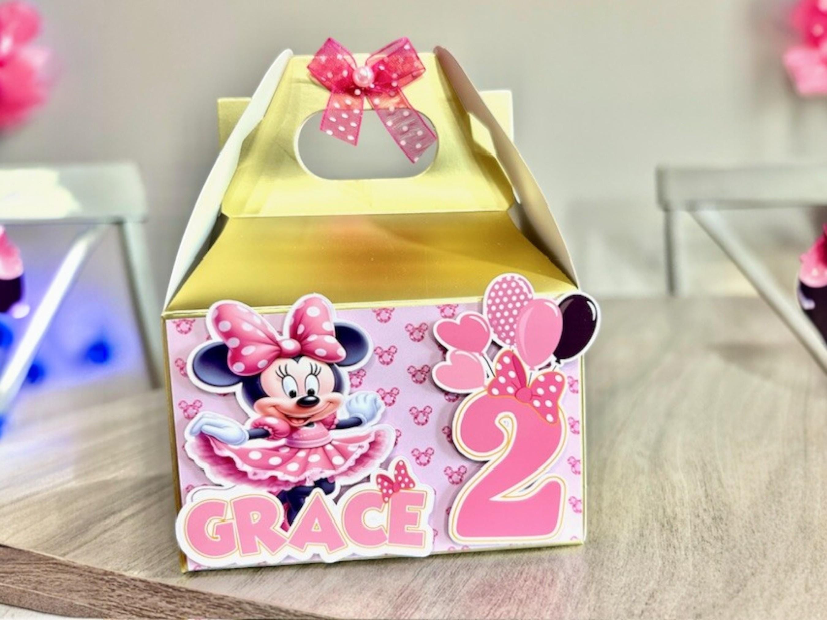 3D Minnie Mouse Favor Box: Custom Party Decoration - Etsy