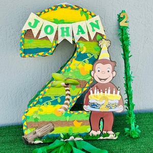 Monkey Pinata Safari and Jungle Animal Pinata From 1 to 9 Monkey Party ...