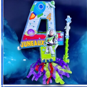 Buzz Lightyear Pinata of Numbers From 1 to 9 Space Pinatas Comets Stars ...