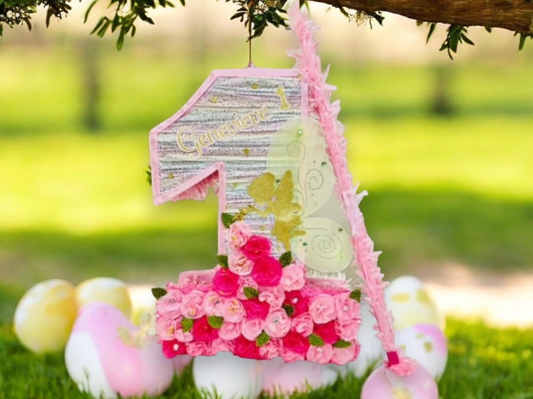 Fairy Flower and Butterfly Piñata Number Pinata From 1 to 9 ...