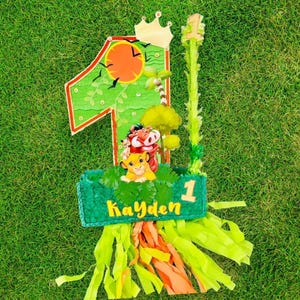 Pinatas With Numbers From 1 to 9 of the Lion King Jungle Animals ...