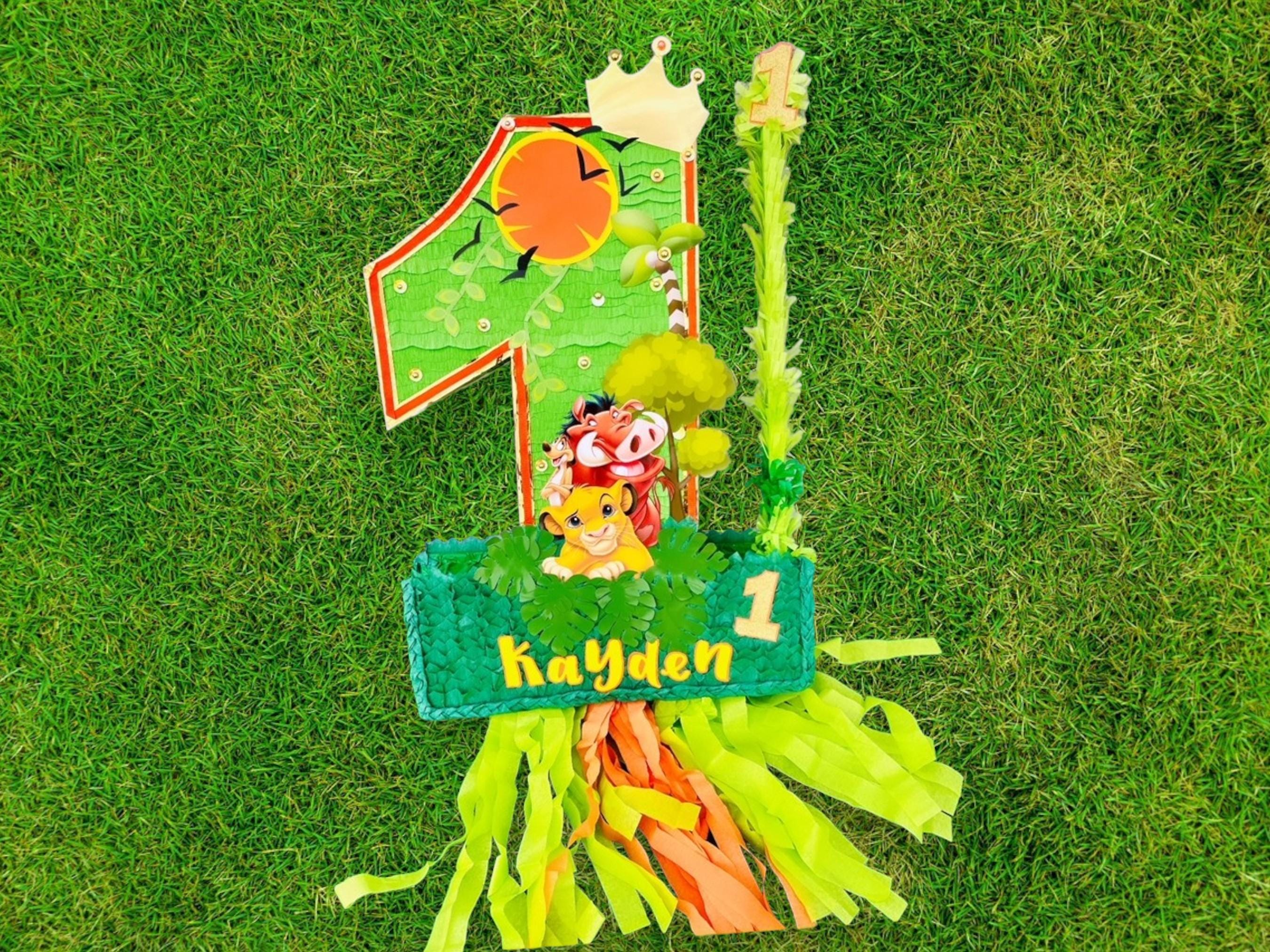 Lion King Number Pinata: Jungle Animals Party Decoration - Etsy