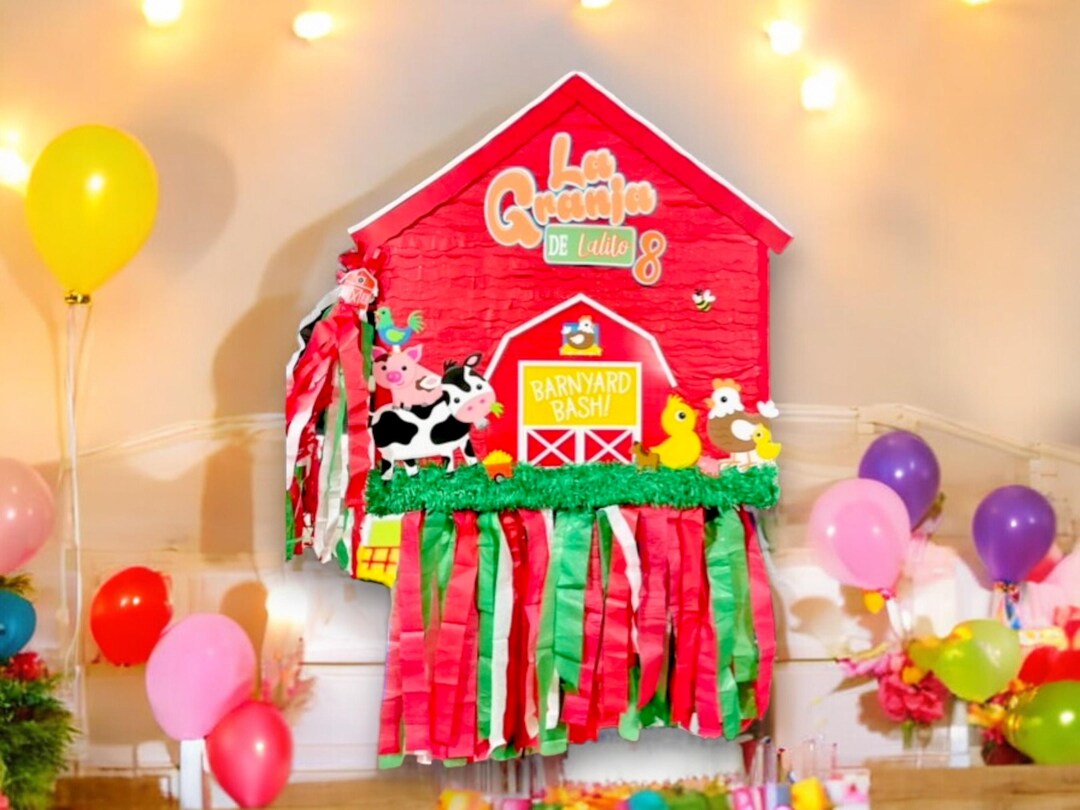 Beautiful Farm Animal Pinata for Birthday Party, Farm Birthday Animal ...