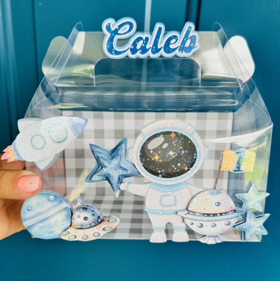 Party Favor Box Space Party Box for Birthday Astronaut Party Favor Box Astronaut Box for Space ...