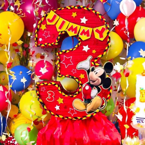 Mickey Mouse Pinata - Etsy