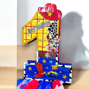 Personalized Number Piñata: Toy Story Cowboy Theme, Handmade - Etsy
