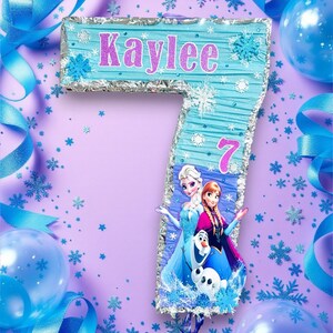 Frozen Pinata Thematic Number Pinata (available Numbers 1-9) Pinata of ...