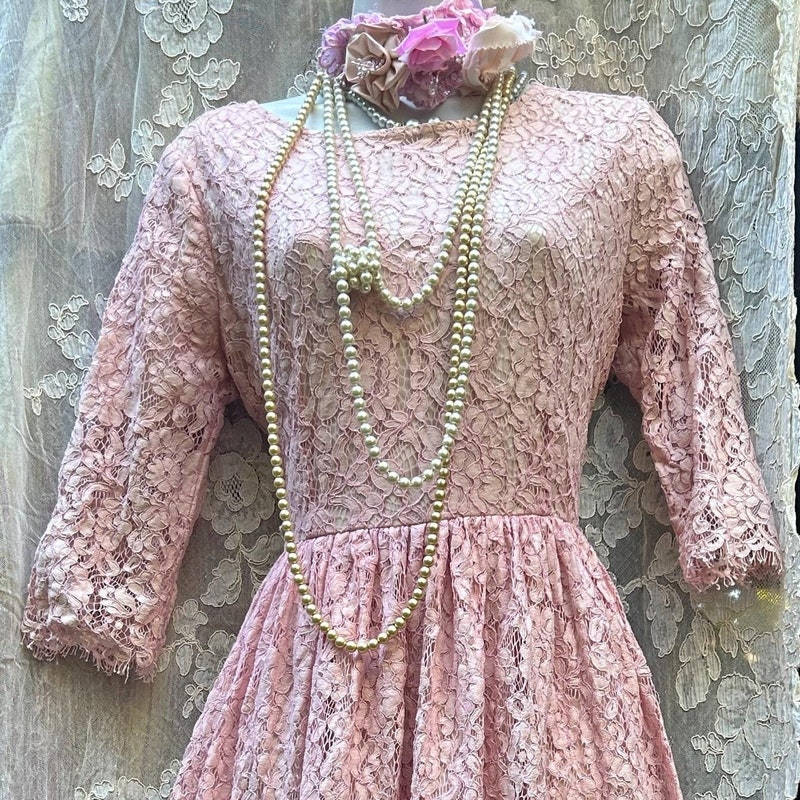 Pink Vintage Modest Dress - Etsy