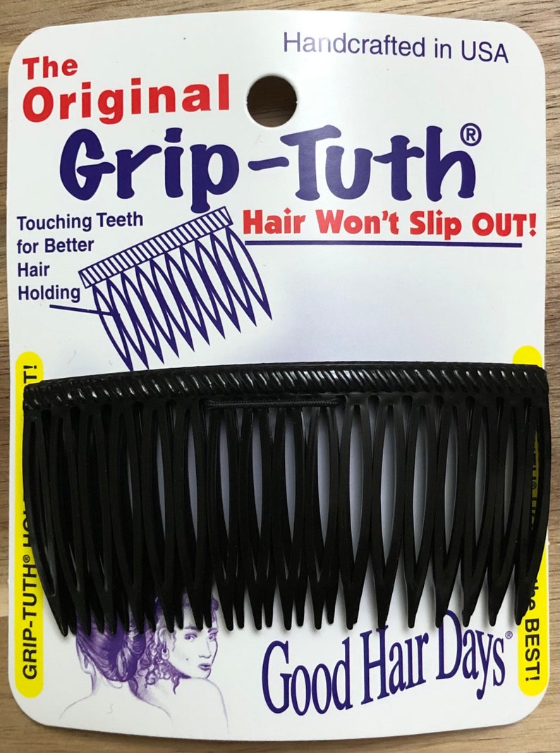 Grip-tuth 3 1/4" Side Comb Set of 2 Hair Combs Hair Accessories - Etsy