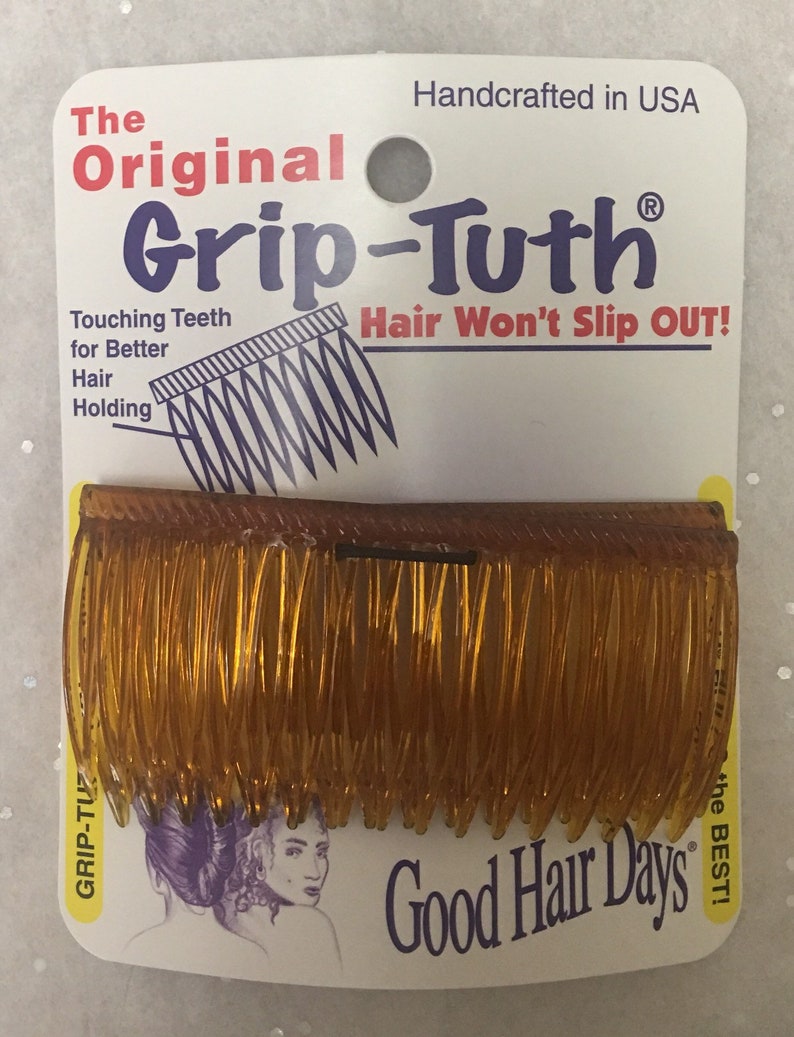 Grip-Tuth 3 1/4 Side Comb Set of 2 Hair Combs Hair | Etsy