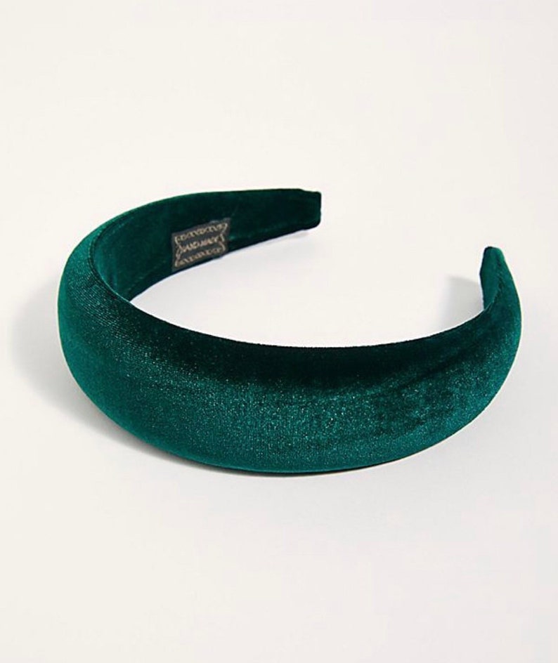 Headband Plush Velvet Puffy Padded Vintage Inspired Womens Etsy