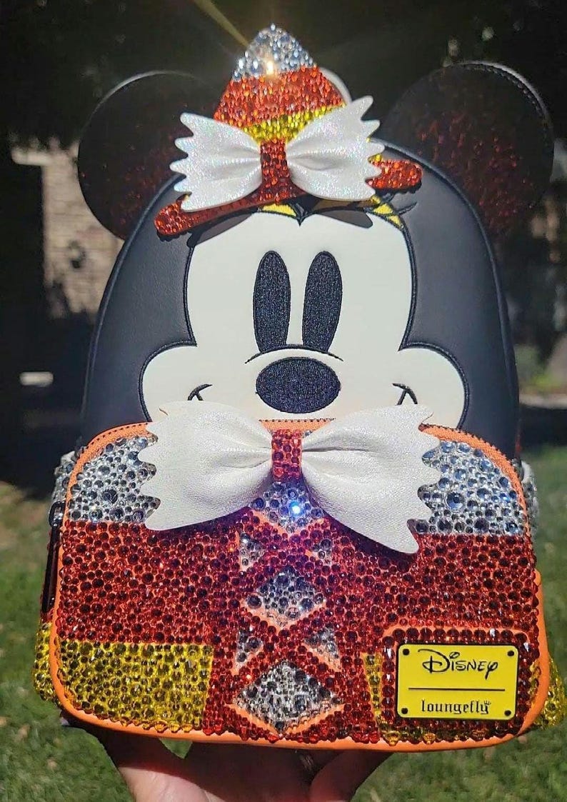 Custom Bling Minnie Mouse Candycorn Disney Loungefly Backpack - Etsy