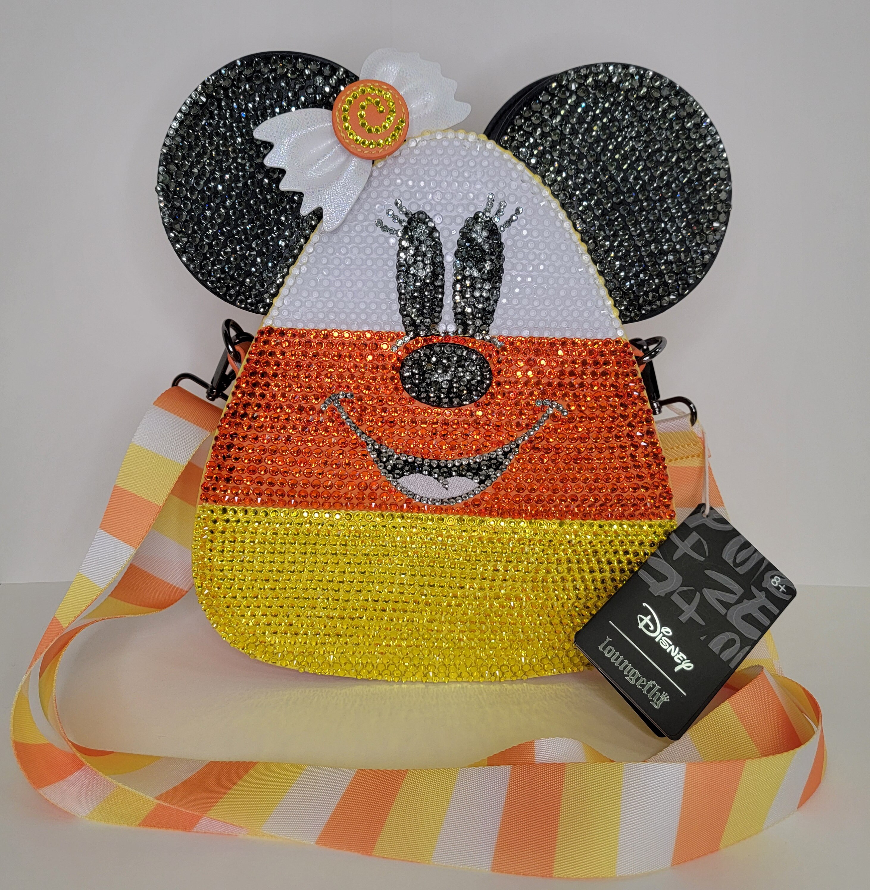 Custom Bling Minnie/mickey Mouse Candycorn Crossbody Disney Loungefly ...