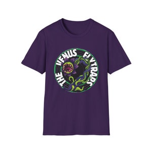 Venus Flytrap T-shirt for Venus Fly Trap Lover Grungy Fake Band Shirt for Vinyl Record ...