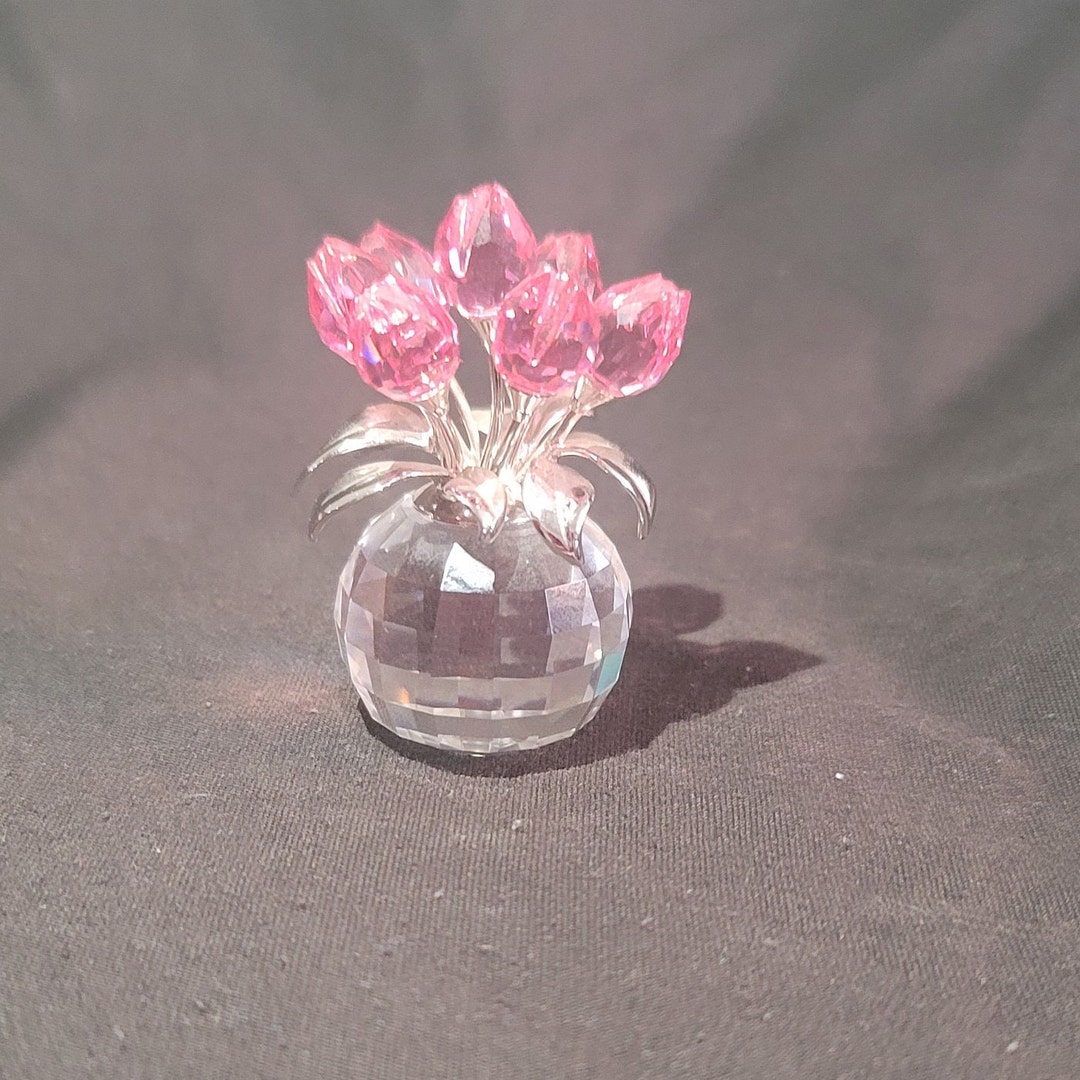 Swarovski Crystal Tulips Pink - Etsy