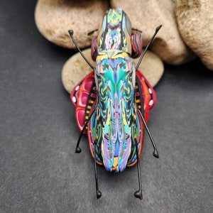 Bug Figurine in Polymer Clay,insect Sculpture,handmade Polymer Clay Bug ...