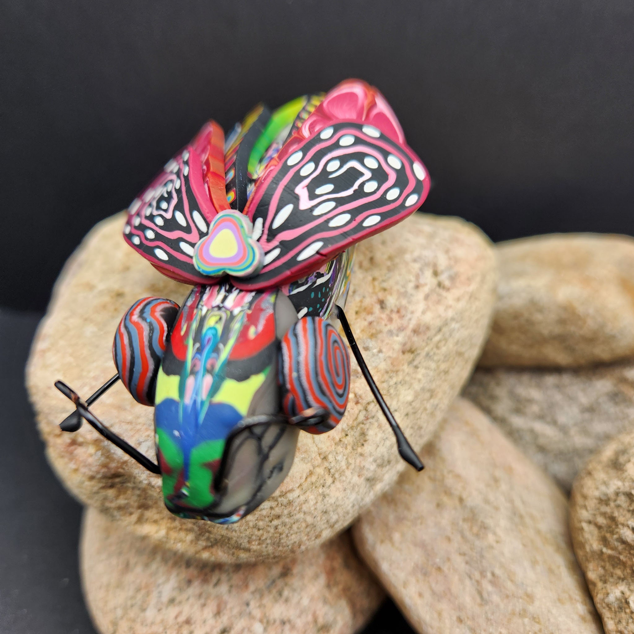 Bug Figurine in Polymer Clay,insect Sculpture,handmade Polymer Clay Bug ...
