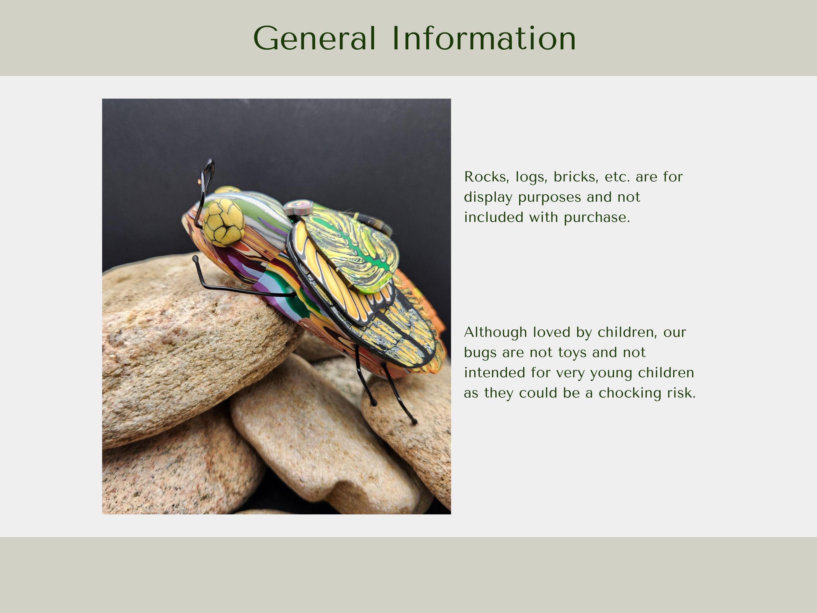 Handmade Clay Insect,handmade Polymer Clay Bug,one of a Kind Sculpture ...