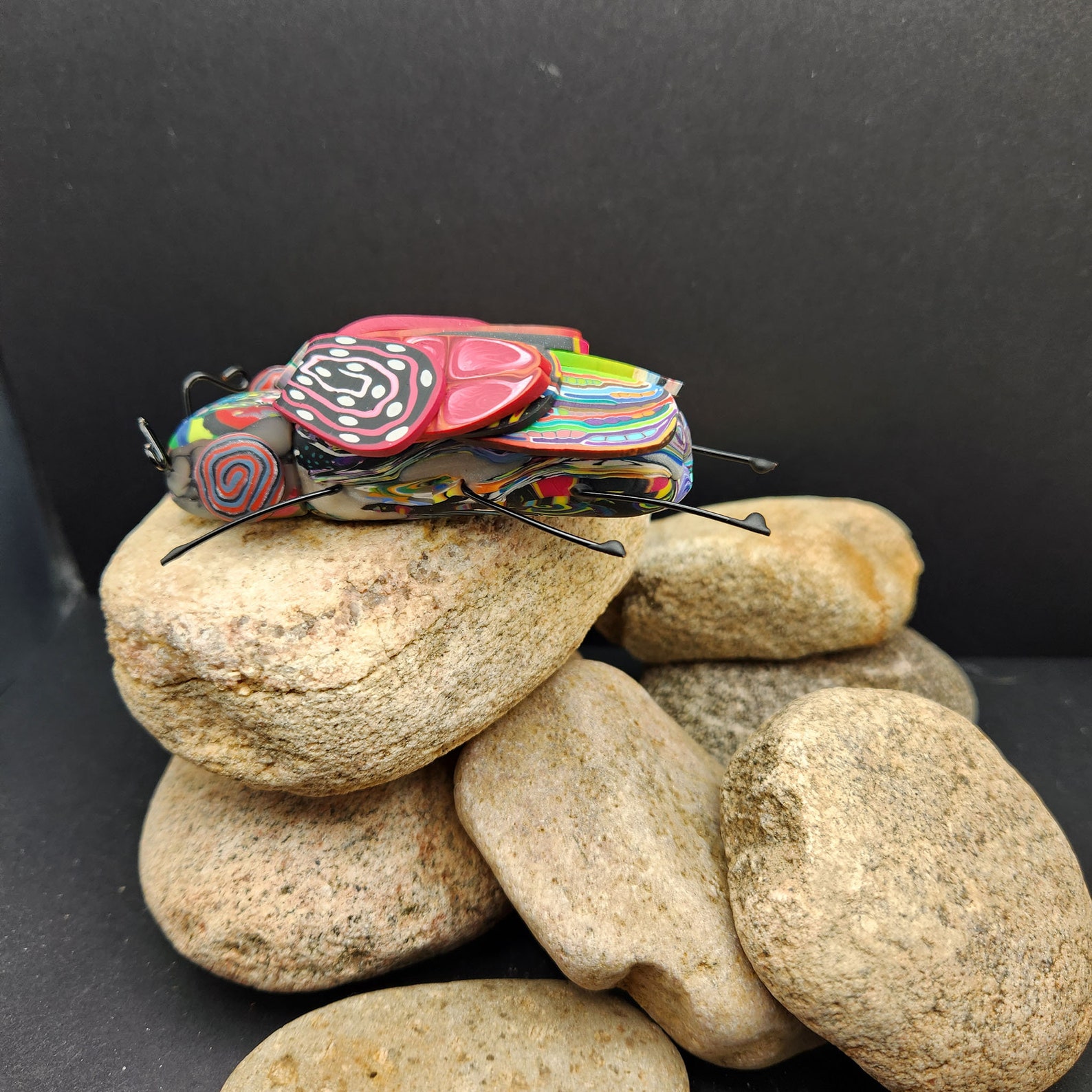 Bug Figurine in Polymer Clay,insect Sculpture,handmade Polymer Clay Bug ...