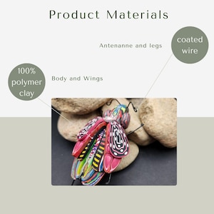 Bug Figurine in Polymer Clay,insect Sculpture,handmade Polymer Clay Bug ...