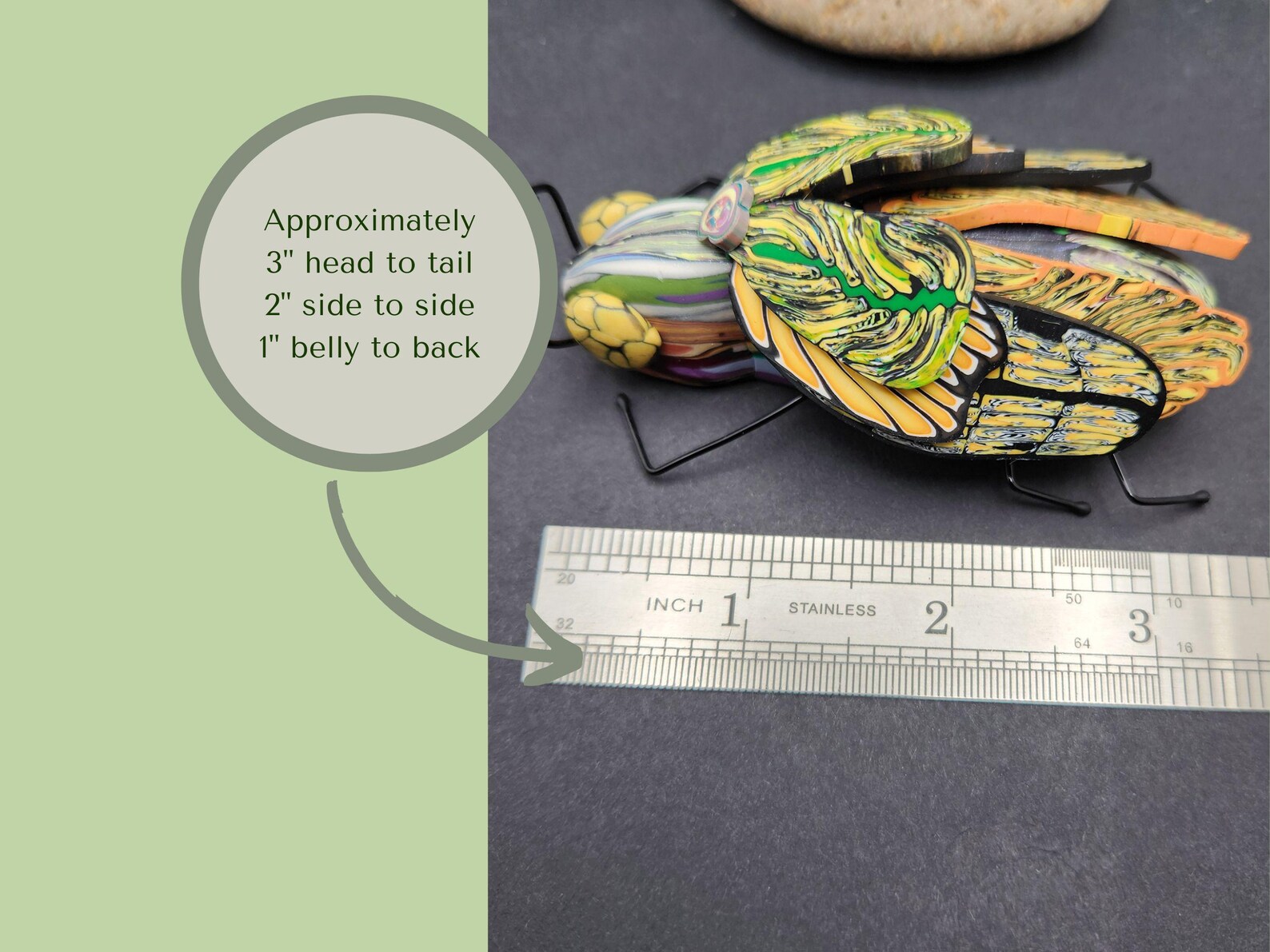 Handmade Clay Insect,handmade Polymer Clay Bug,one of a Kind Sculpture ...