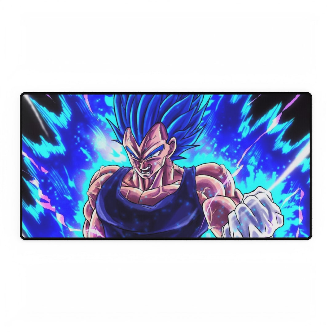 Vegeta Super Saiyan Blue Dragon Ball Desk Mats - Etsy