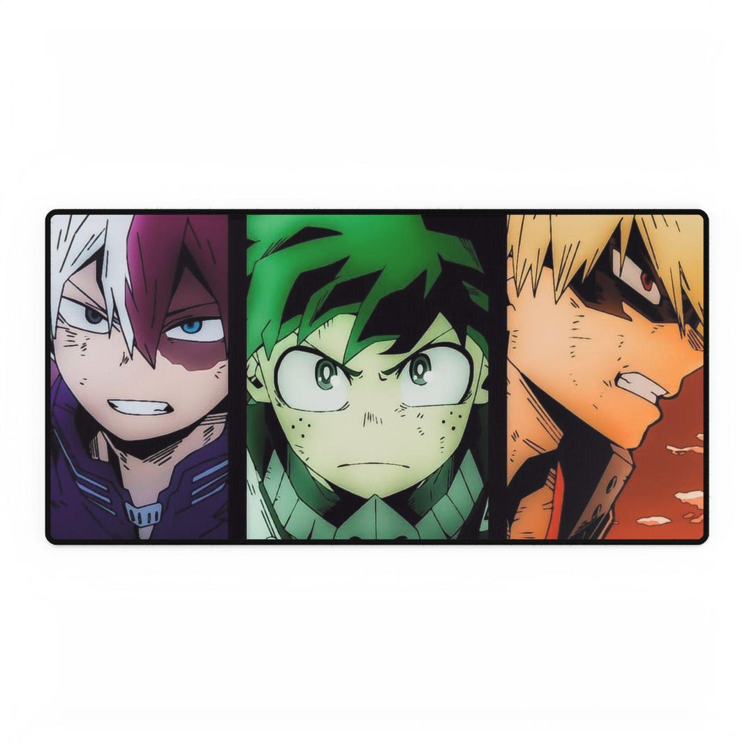 Midoriya, Todoroki, Bakugo, Desk Mats, Izuku Midoriya, Shoto Todoroki ...