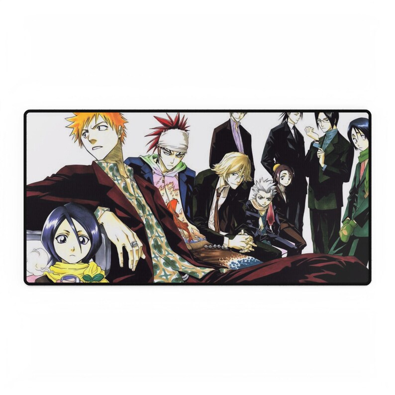 Anime Manga Desk Mats Ichigo Rukia Gin Bleach Soul Society Reaper ...