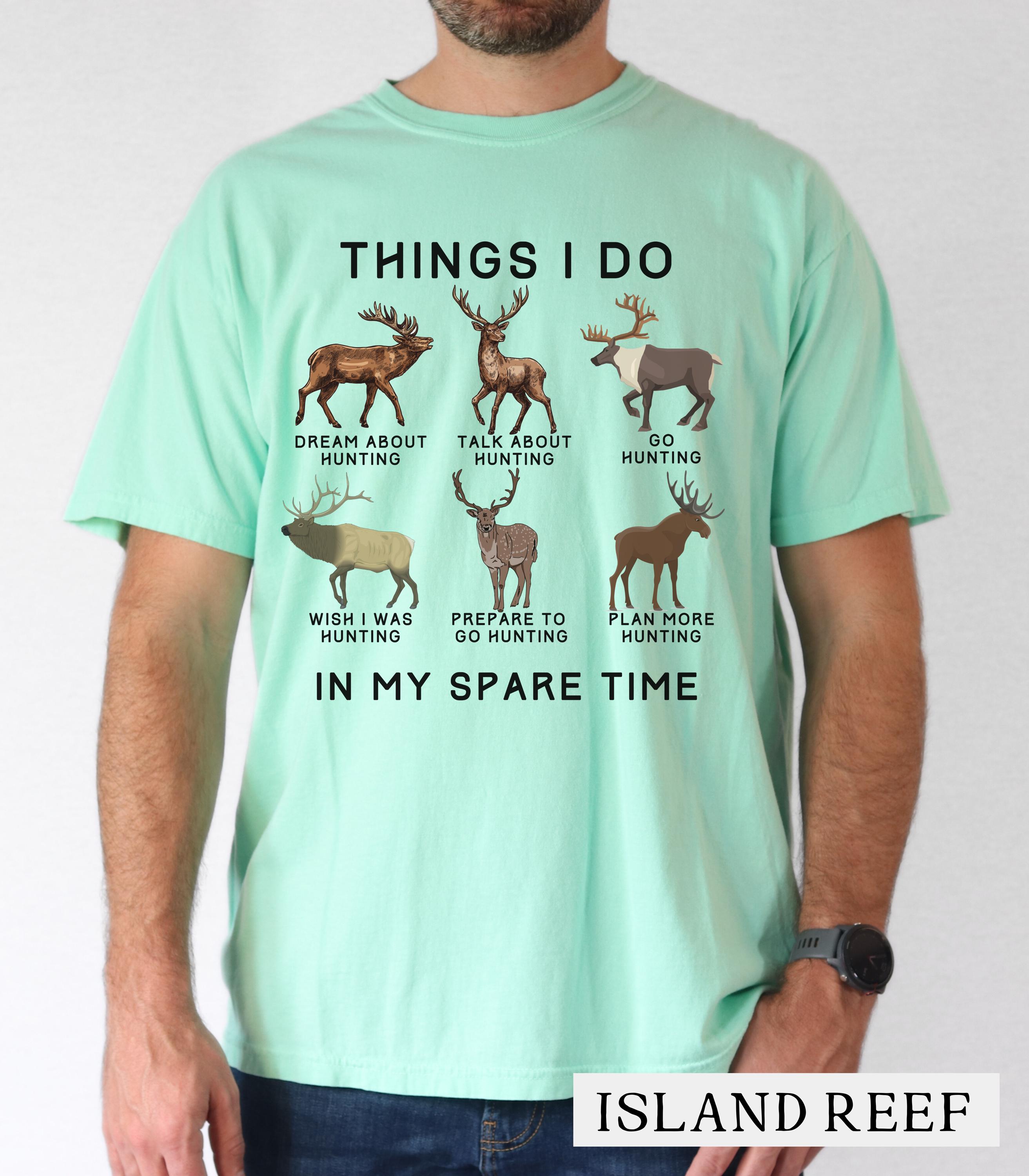 Funny Hunting T-shirt: Elk & Deer Graphics, Comfort Colors Tee - Etsy