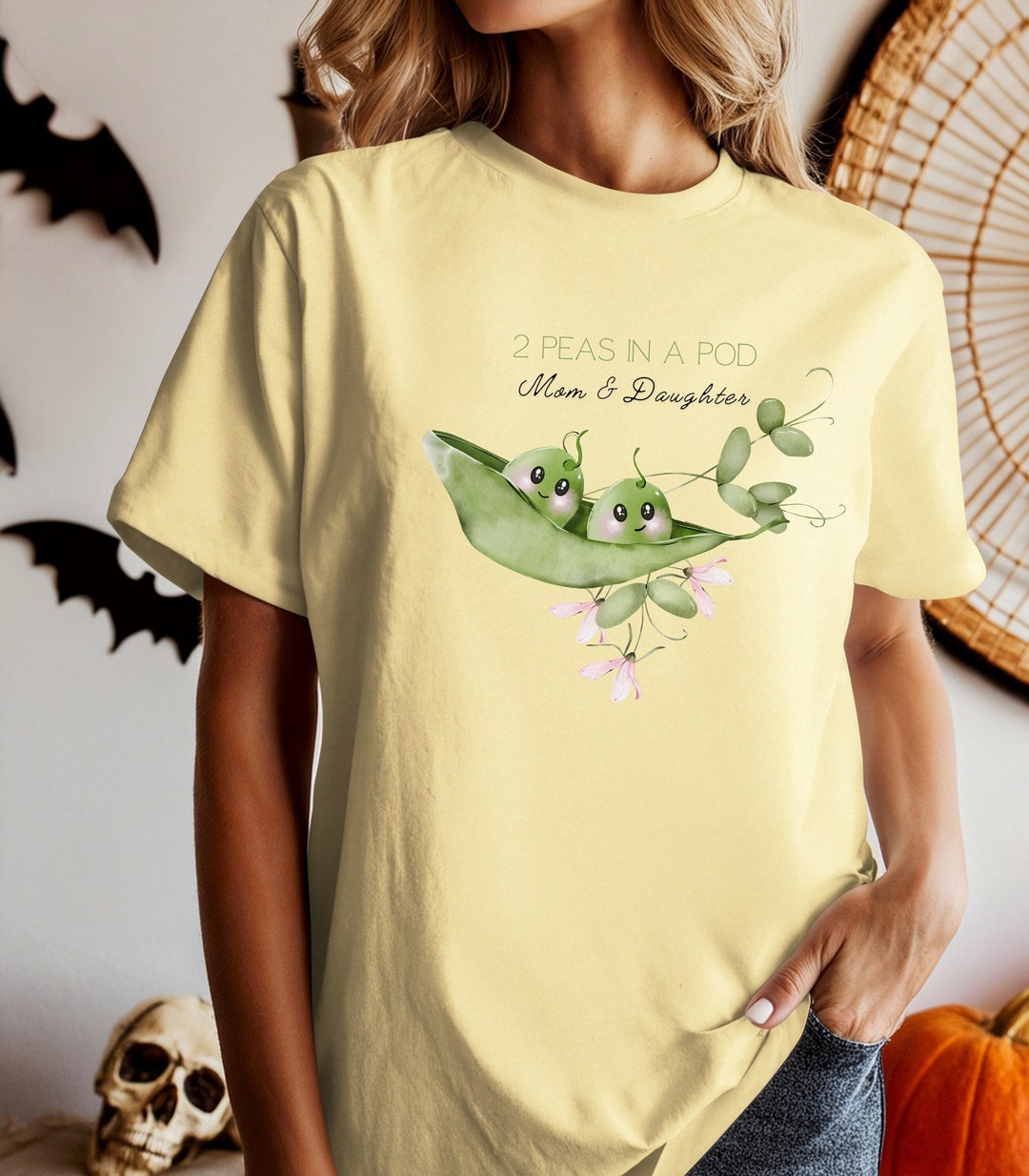 MOM & DAUGHTER Love, 2 Peas in a Pod Matching Shirts Girl's Trip, Heavy ...
