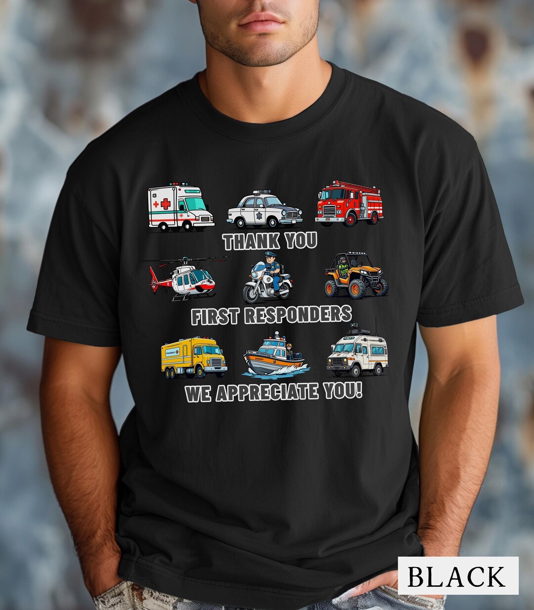 First Responder Appreciation Shirt: Comfort Colors Unisex Tee - Etsy