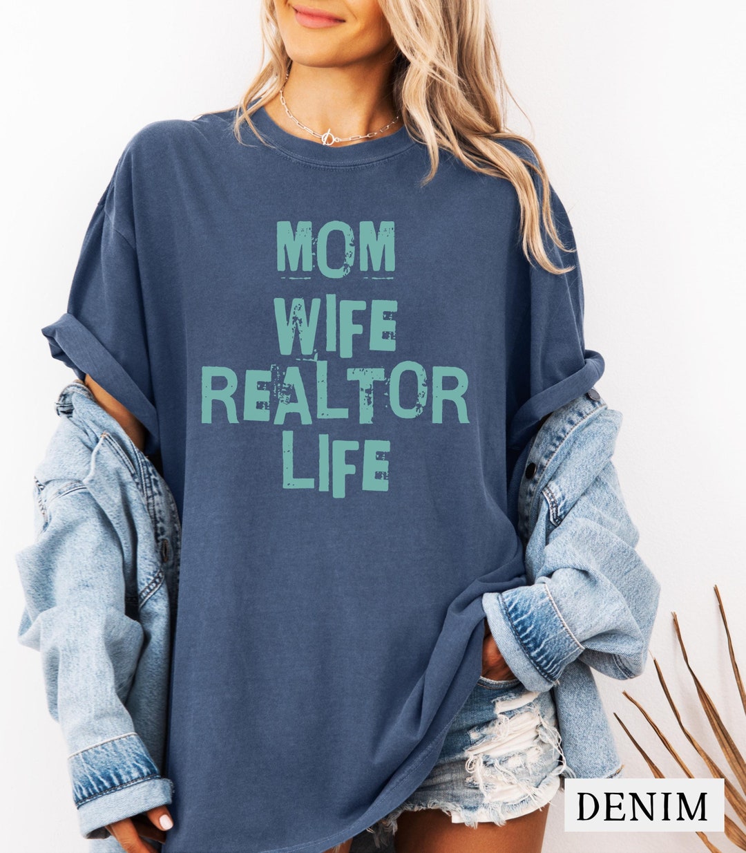 Mom Wife Realtor Life Comfort Colors T-shirt: Real Estate Gift - Etsy