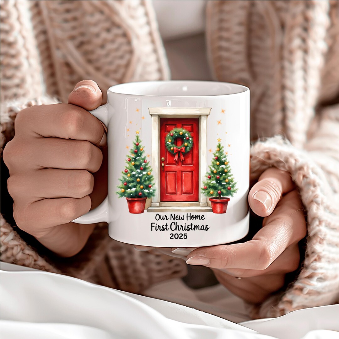 Realtor Closing Gift Mug, Our New Home First Christmas 2025 Mug, New ...