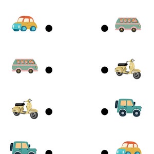 20 Printable Matching Worksheets, Match the Picture, Kindergarten ...