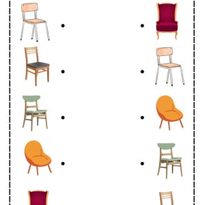 50printable Matching Worksheets, Match the Picture, Kindergarten ...