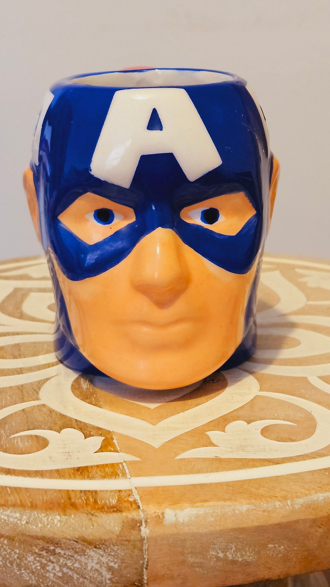 Marvel Comics, Captain America, 3D Ceramic Coffee, Character Figure Mug ...