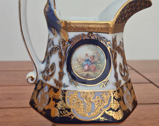 Whieldon Ware F. Winkle & Co “olga” Blue and White Pitcher Circa 1911 ...