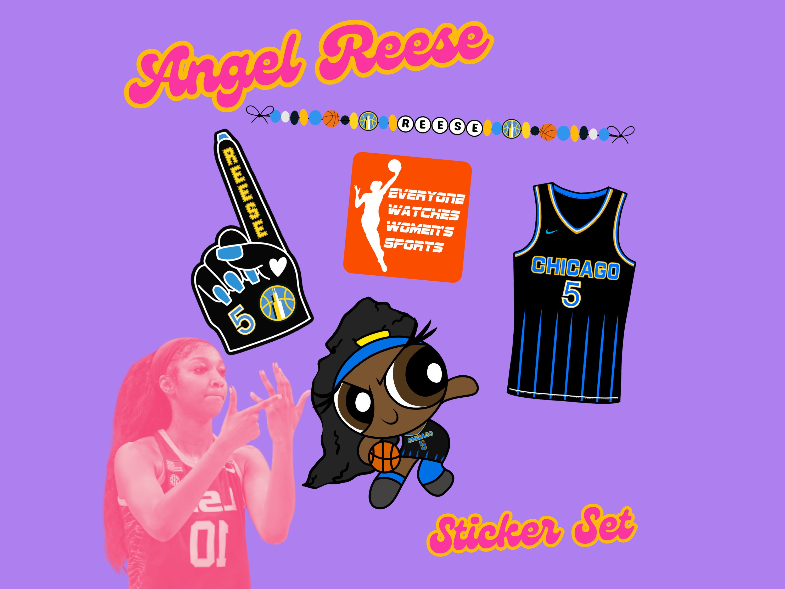 CUSTOM WNBA PLAYER Choose Your Player Sticker Set of 6 - Etsy