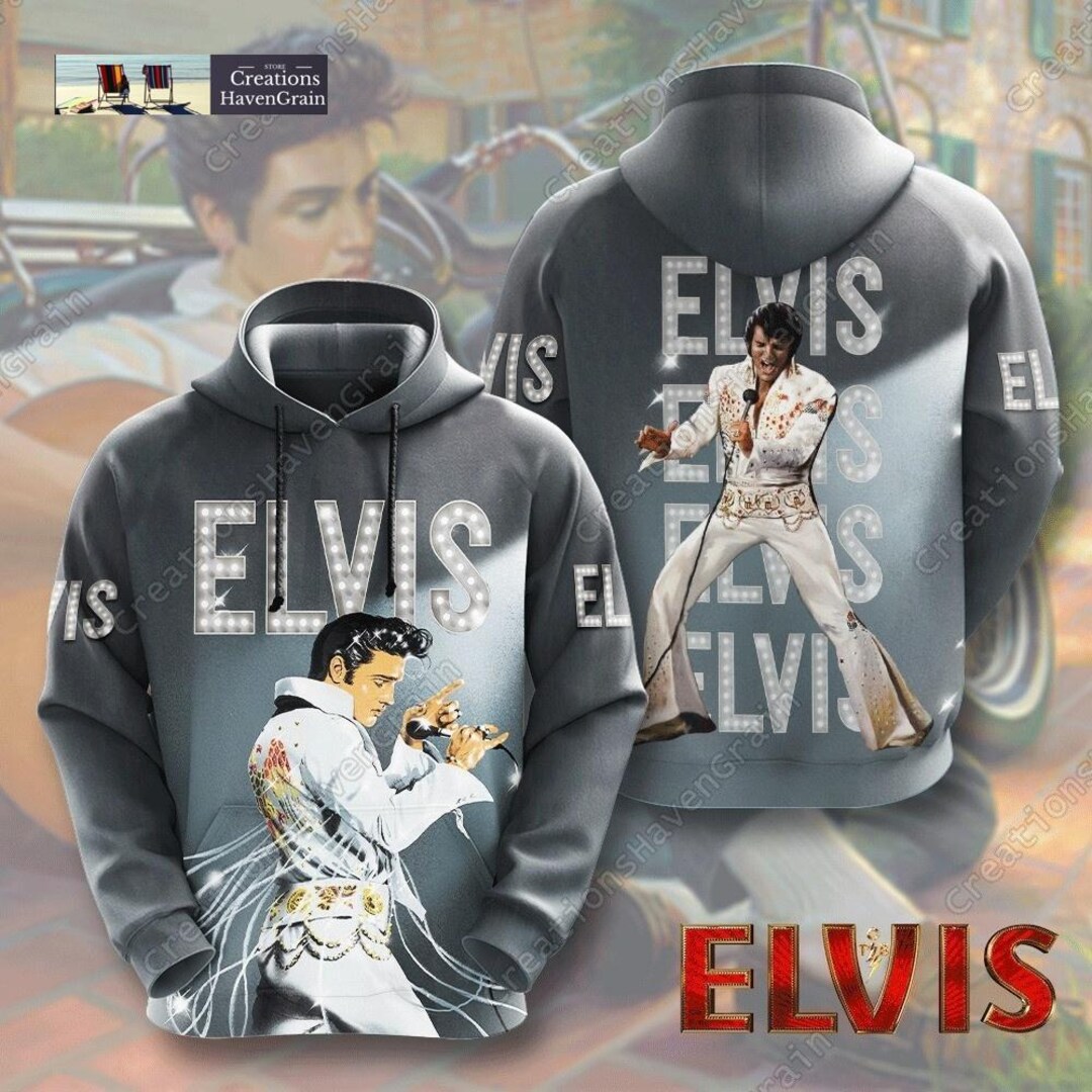 Elvis Presley Hoodie, Elvis Presley Shirt, King of Rock and Roll Tee ...
