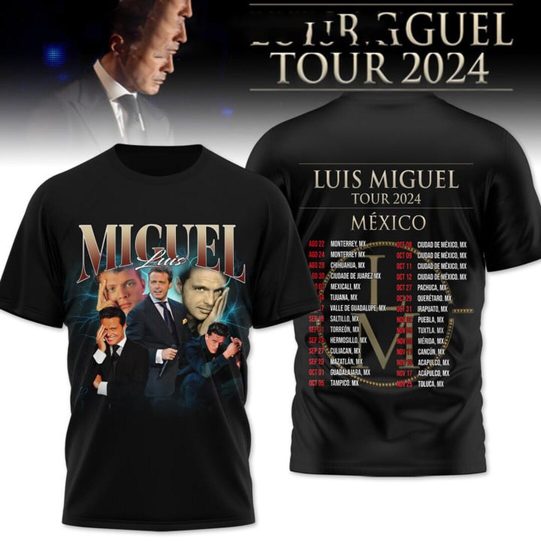 Luis Miguel 3D Shirt, Tour 2024 Mexico Hoodie, the Sun of Mexico ...