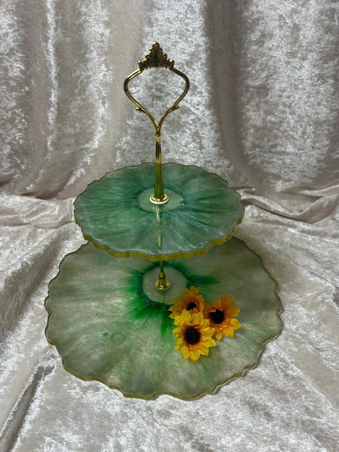 Epoxy Resin 2-tier Cake Stand - Etsy