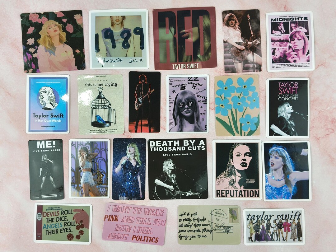100 Taylor Sticker Pack Taylor Sticker Set Taylor Singer Stickers Music ...